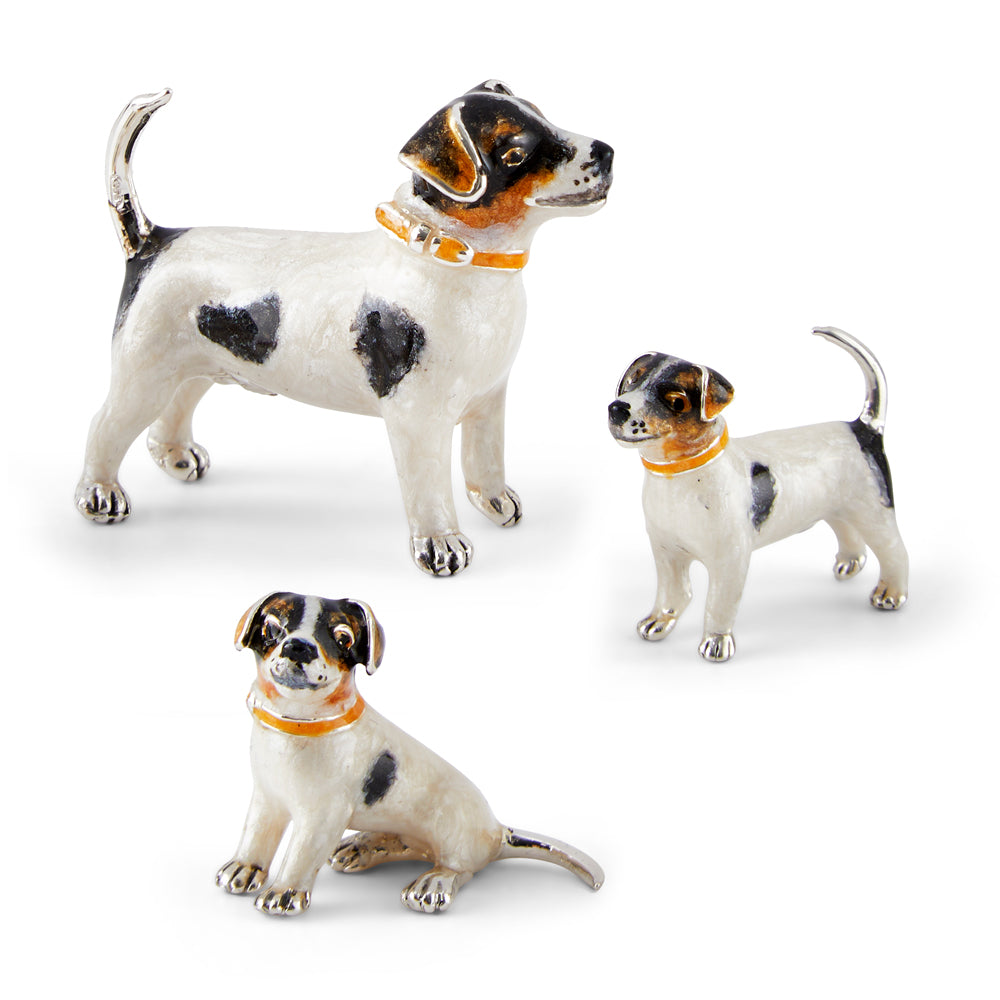 Saturno Silver & Enamelled Jack Russell – Offord & Sons